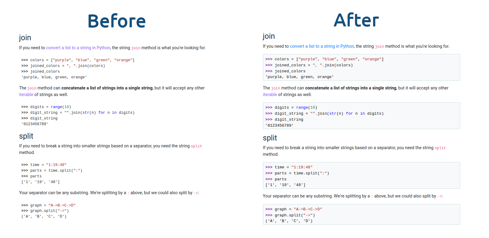 Python Morsels Feature: Improve code block readability Python Morsels Feature: Improve code block readability