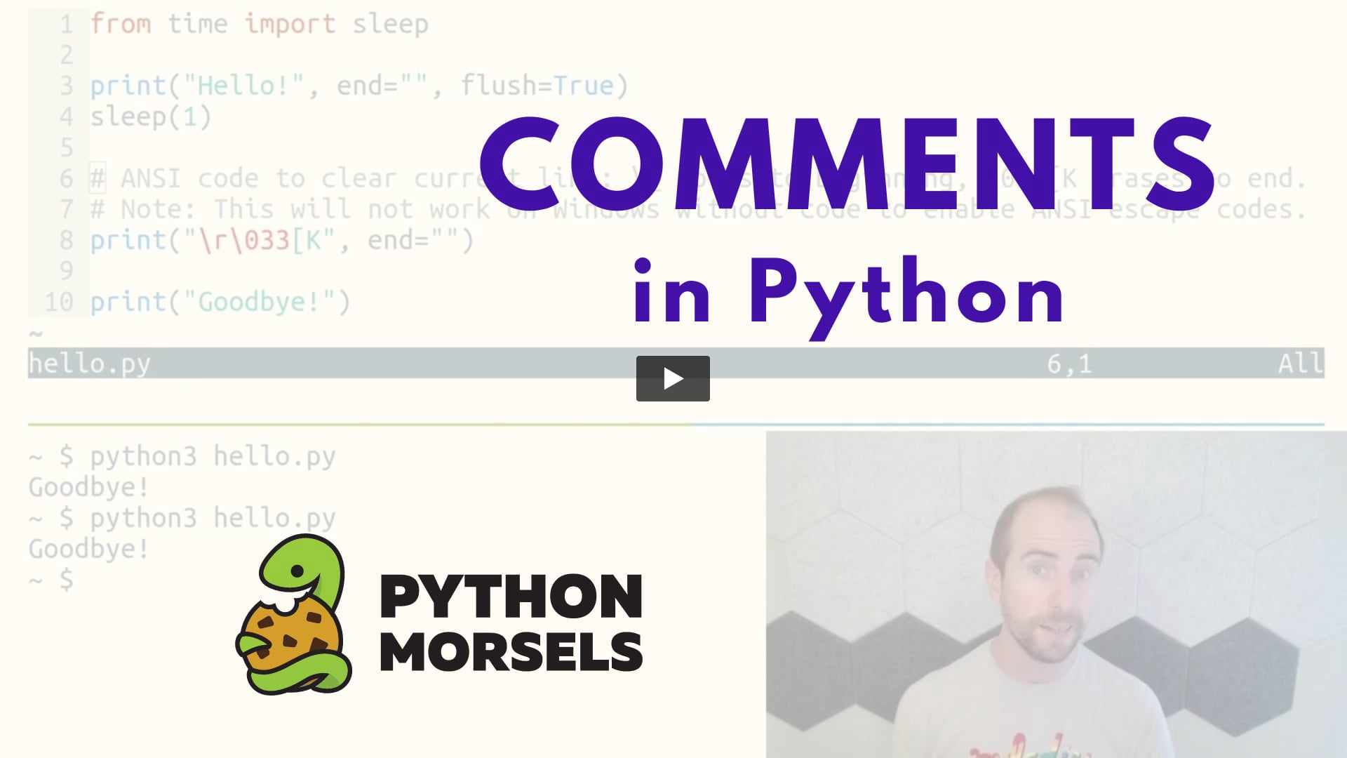 Commenting in Python - Python Morsels
